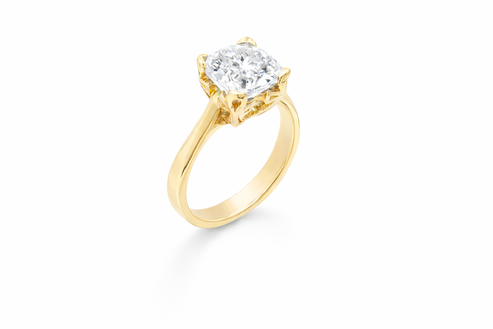 Pillars of Life Solitaire Engagement Ring | Studio of Ptah – Studio of ...